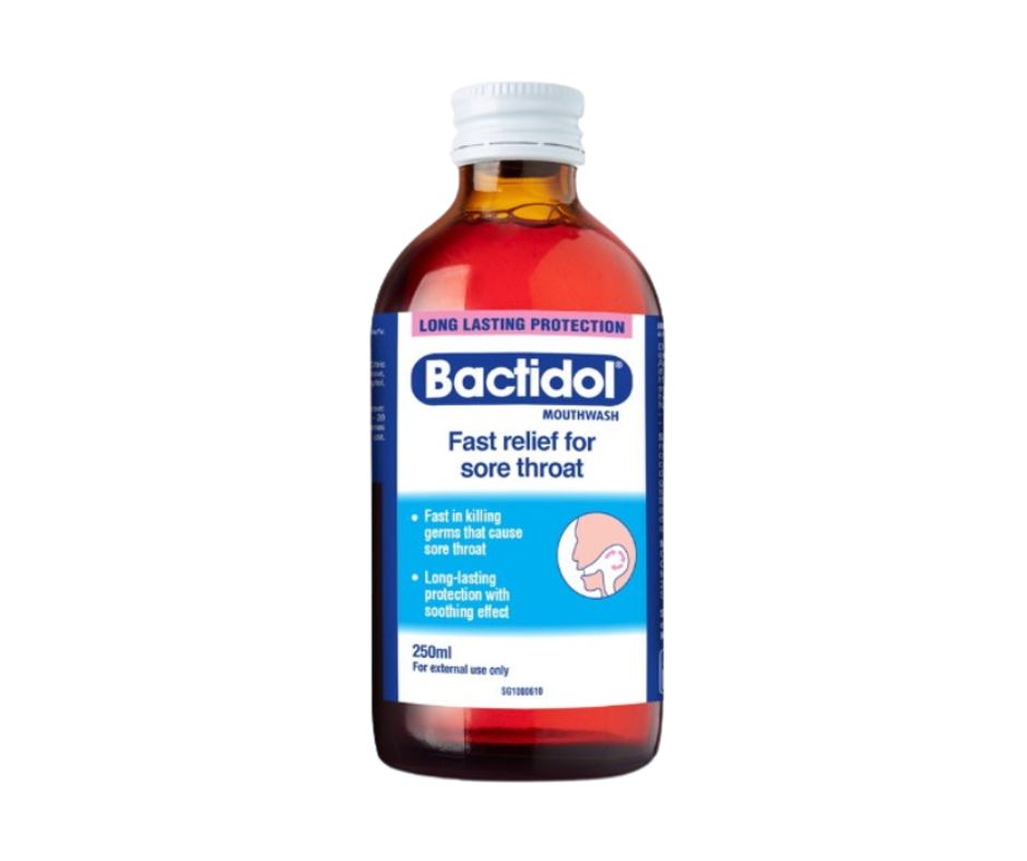 BACTIDOL MOUTH WASH 250ml - Theherbalpharmacy