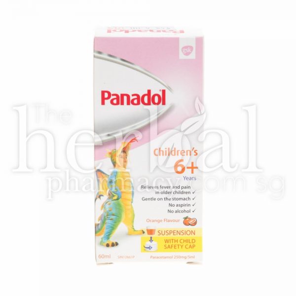 PANADOL CHILDREN SUSPENSION 6+ 60ML - Theherbalpharmacy