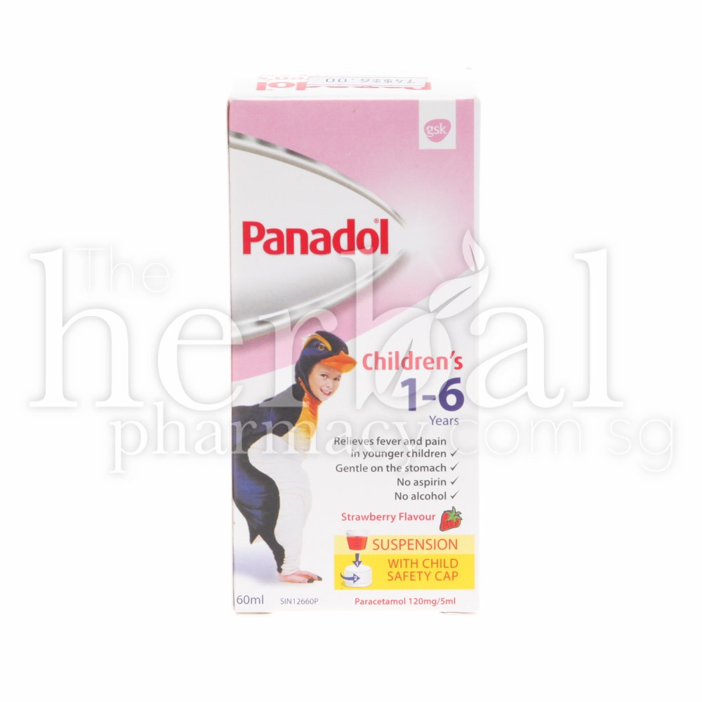 PANADOL CHILDREN SUSPENSION 1-6 60ml - Theherbalpharmacy