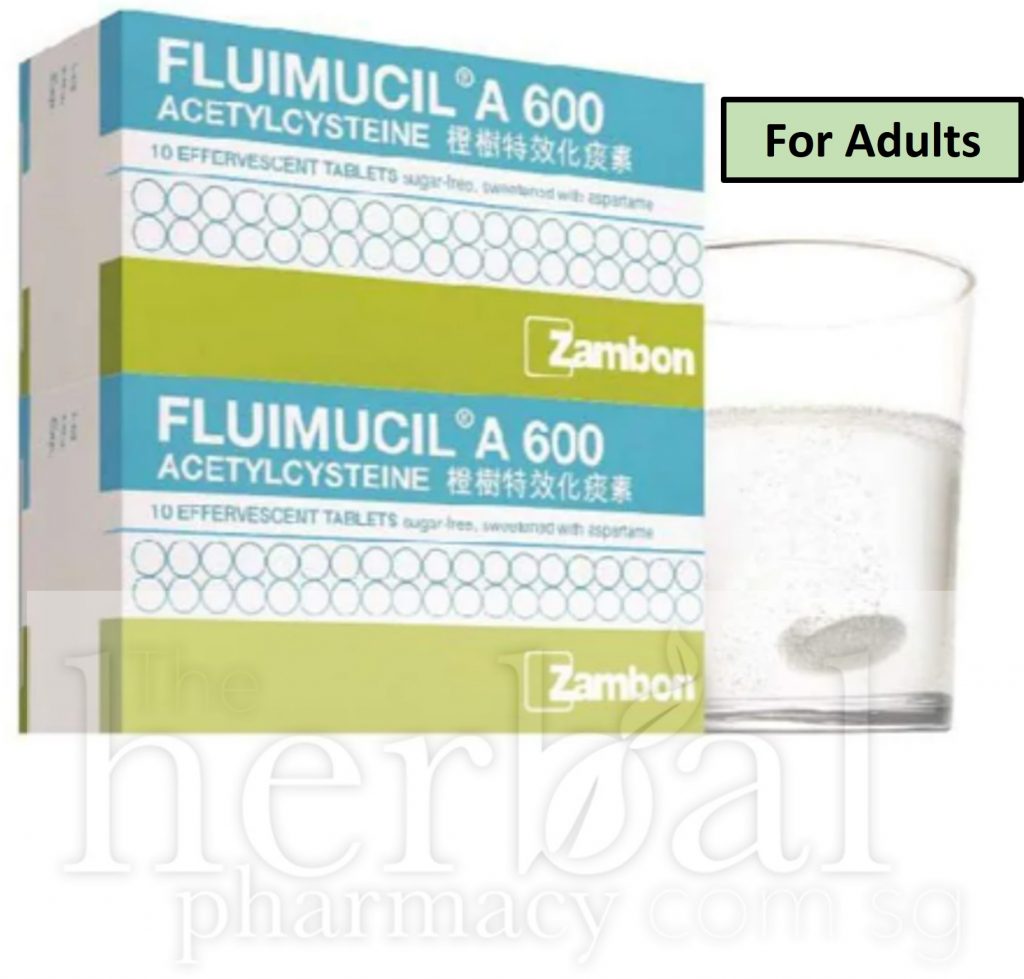 [Bundle of 2] Zambon Fluimucil 600mg Effervescent Tablets 10s ...