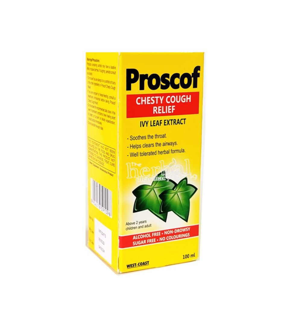 PROSCOF CHESTY COUGH RELIEF (IVY LEAF EXTRACT) 100ml - Theherbalpharmacy